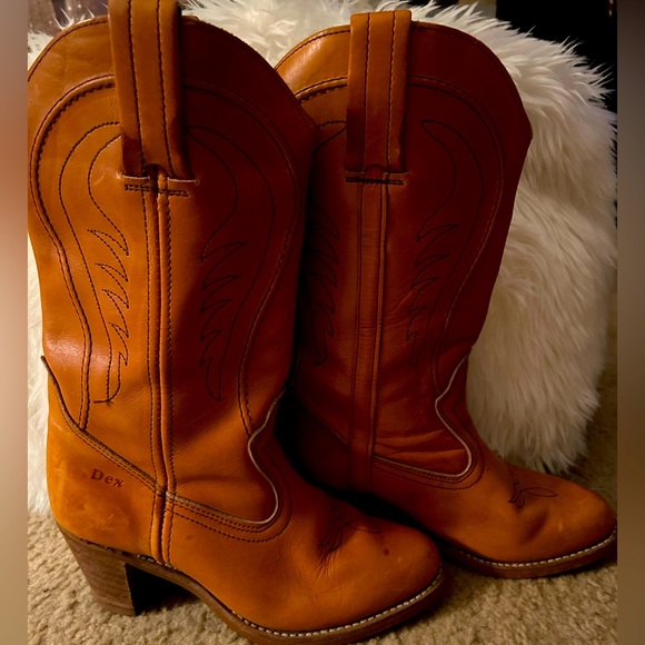 Dex | Shoes | Vintage Dex Leather Cowboy Boots | Poshmark